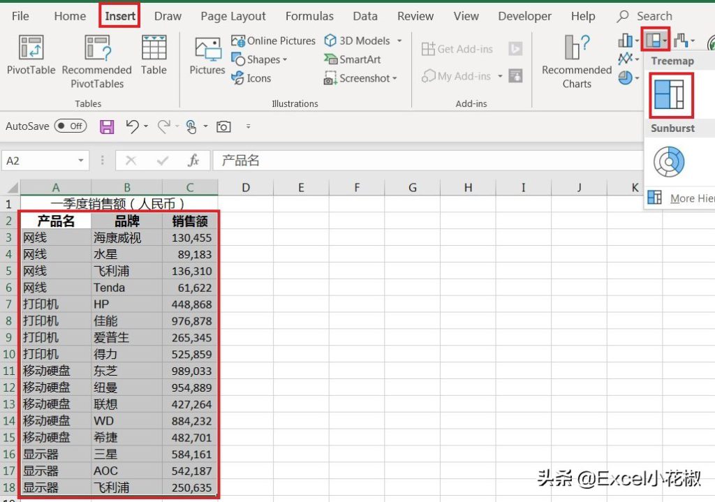 Excel怎么制作树状图(excel树状图制作教程) 天天办公网