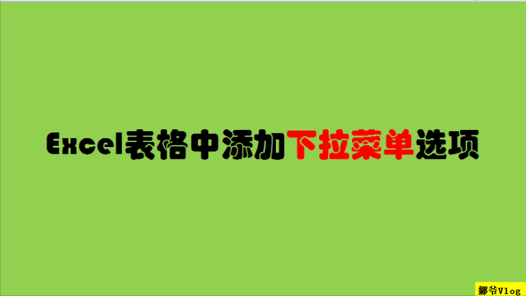 Excel怎么添加下拉选项内容(excel表格添加下拉菜单选项的方法) 天天办公网