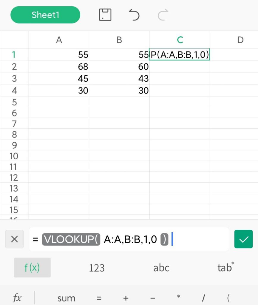 Excel数据比对查找两列的相同数据（手机wps筛选重复数据） 天天办公网