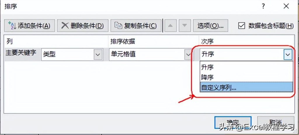 Excel排序怎么排（excel按照给定的名称顺序进行数列的排序） 天天办公网